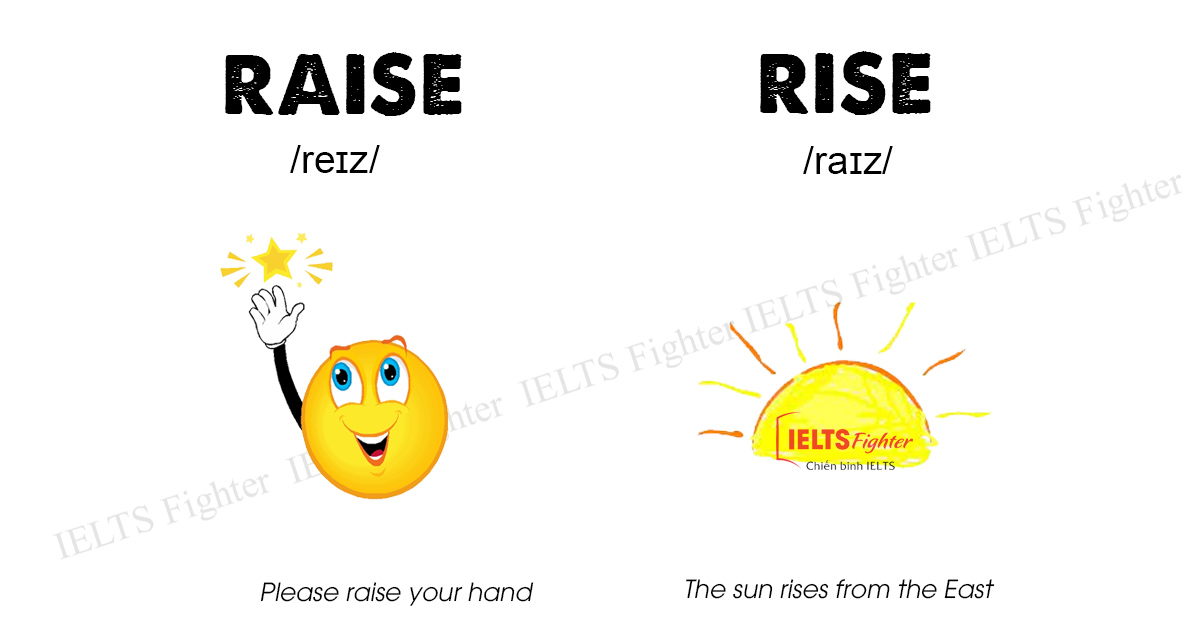 Phân biệt Rise và Raise với cách dùng cụ thể | Luyện thi IELTS 9.0 ...